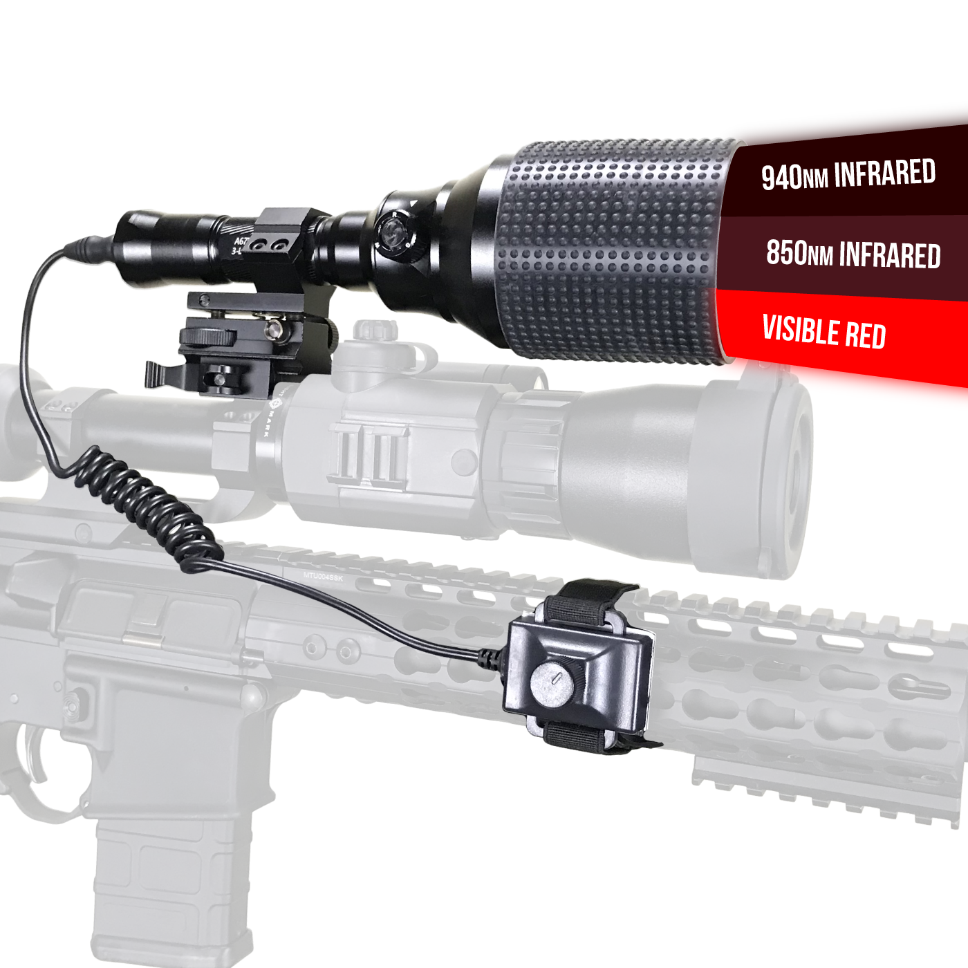 Wicked Lights A67iR 3-LED-In-1 Infrared & Red Night Hunting Light Kit ...